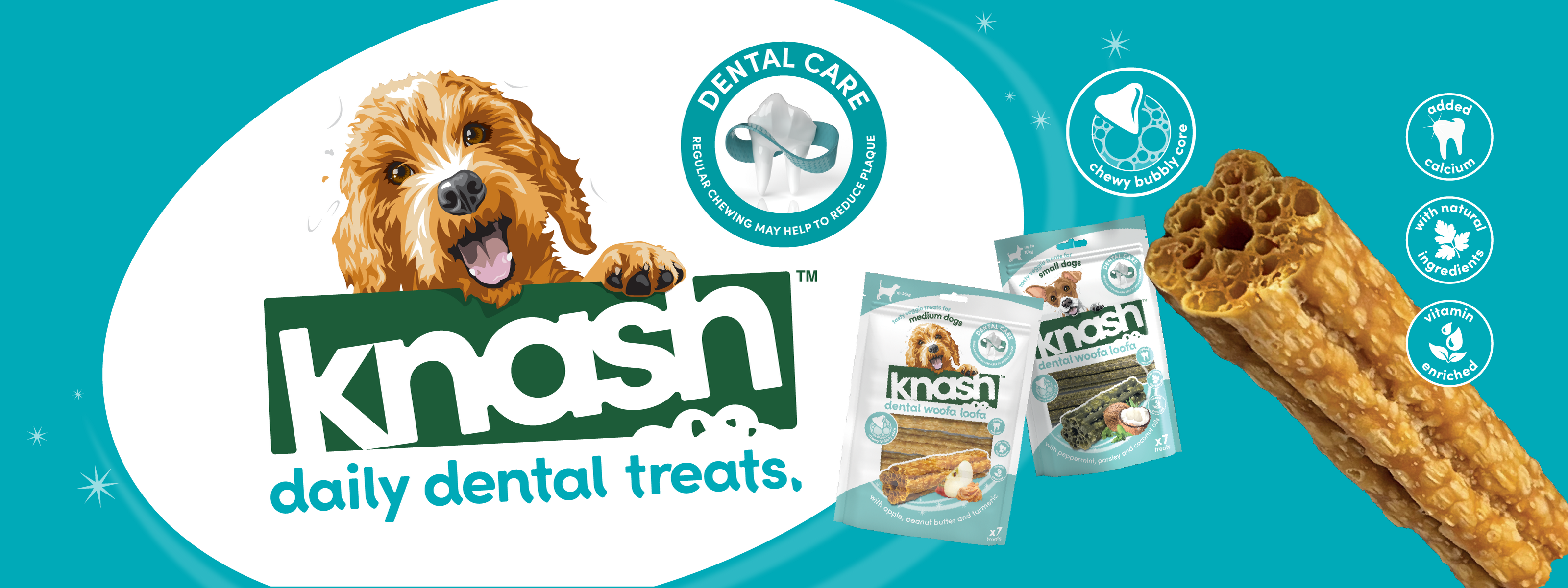 Knash Daily Dental Treats | Natural Dental Chews For Dogs
